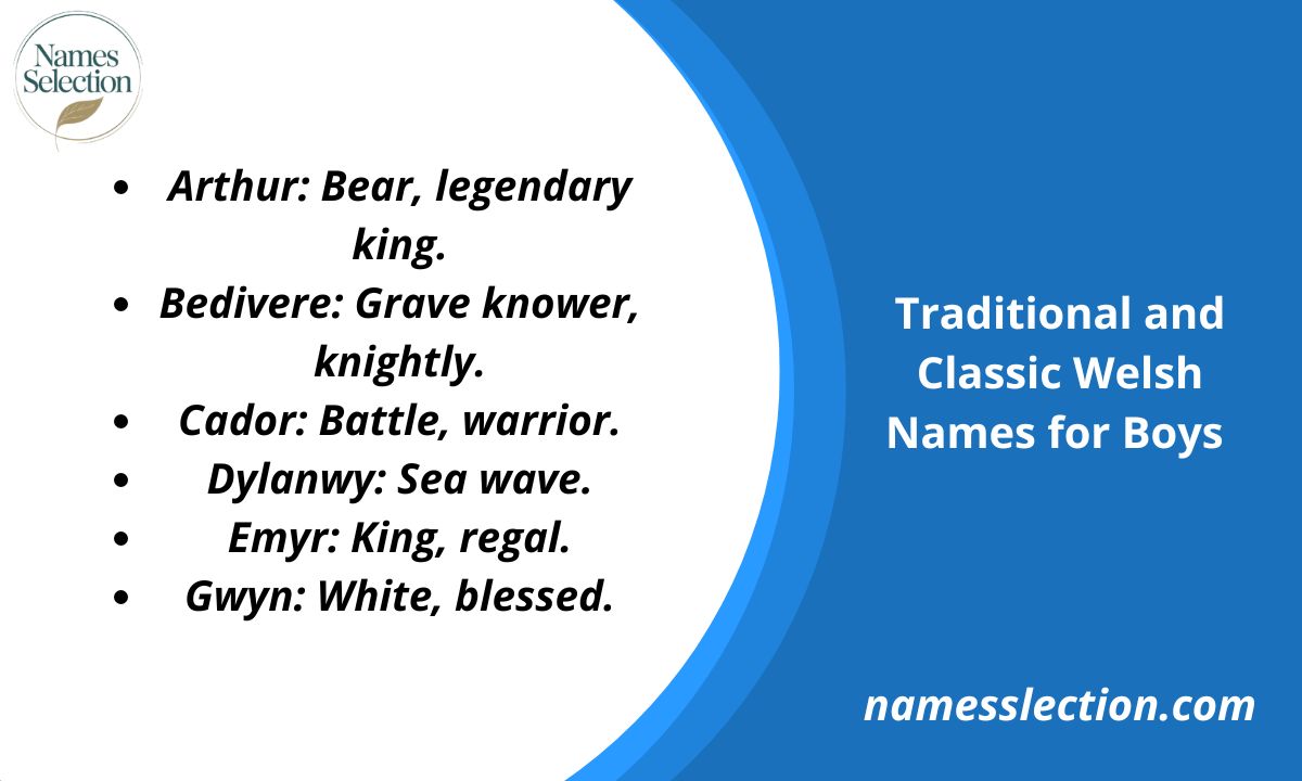 360 Welsh Boy Names and Their Meaning