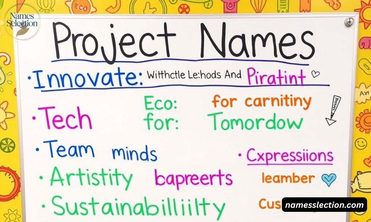 370+ Best Project Names for School, Work, and Clubs